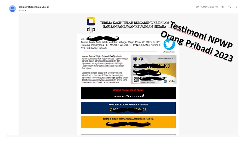 (100% Tembus ) - Jasa pajak EFIN & NPWP