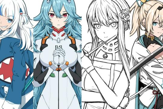 Ilustrasi Karakter Digital Anime 2D Artwork, Digital Fanart, Game ...