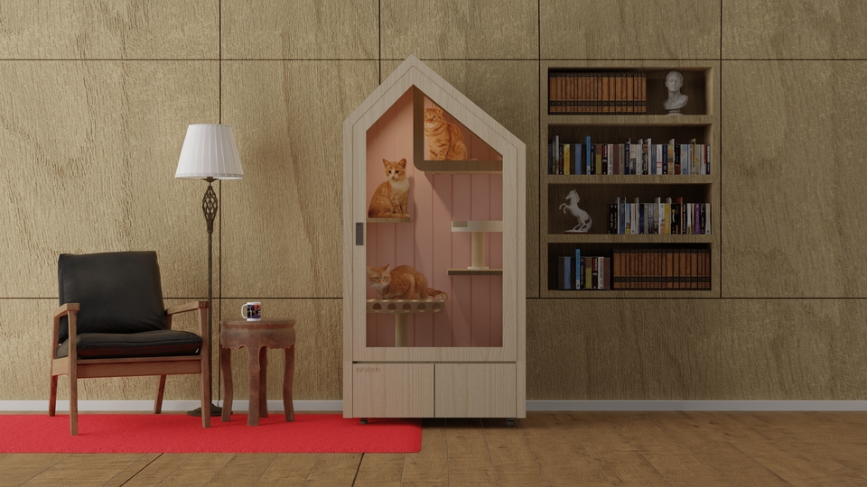 3D modeling, visualisasi, dan rendering produk dalam kualitas HD.