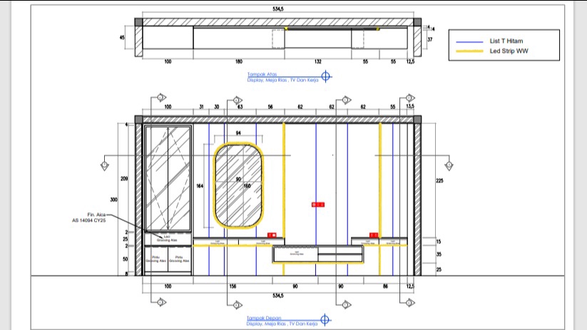 Gamker Tampak & Potongan-Detail