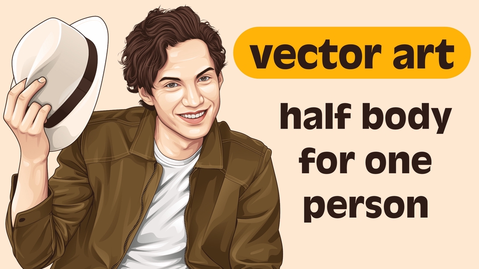 Vector art half body and fullbody