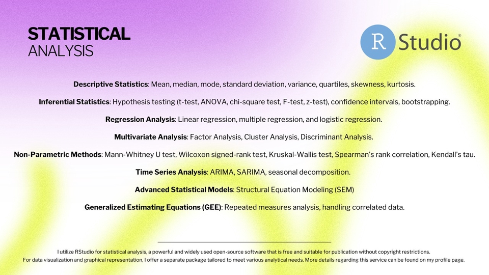 Statistical analysis