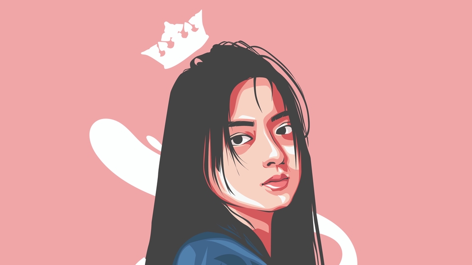 Cute Potrait Vector kurang dari 24 Jam