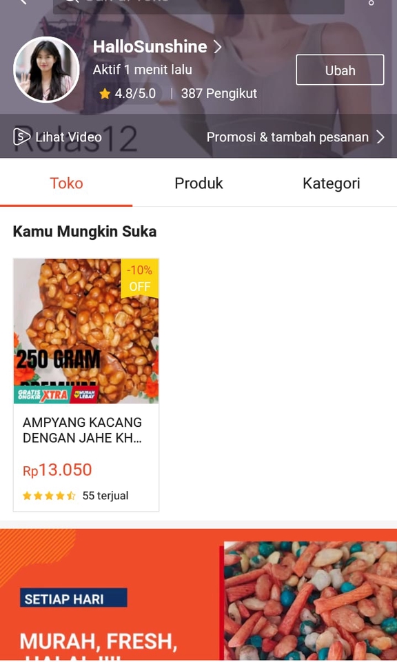 Update produk secara masal maupun satuan, input produk baru
