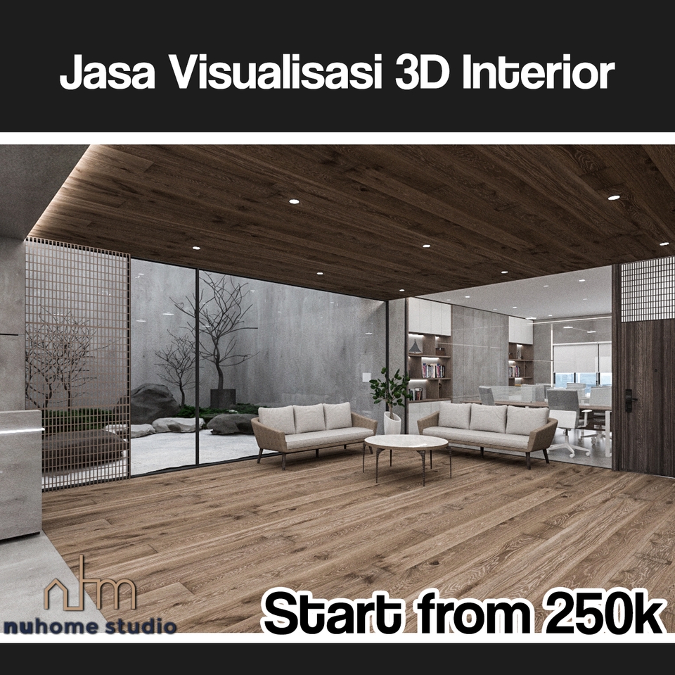 Visualisasi 3D Interior Ruangan dan Facade Bangunan