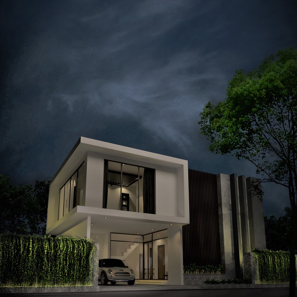 Desain 3D Eksterior dan Interior Premium