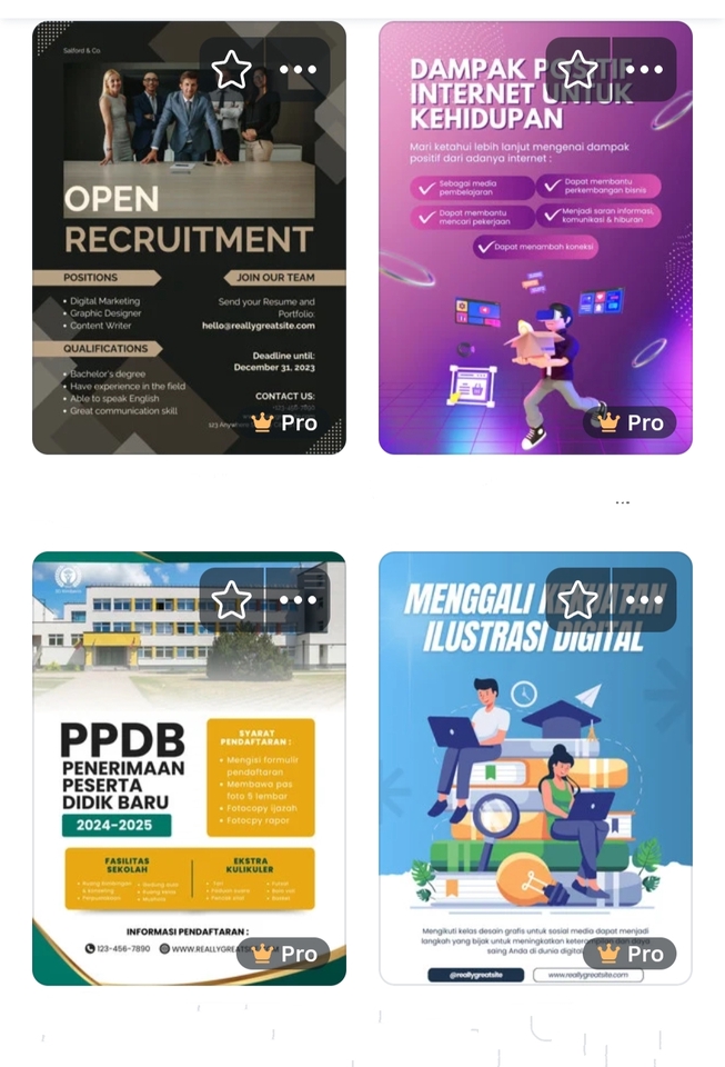 Poster / Banner / Infografis untuk Tugas / Event