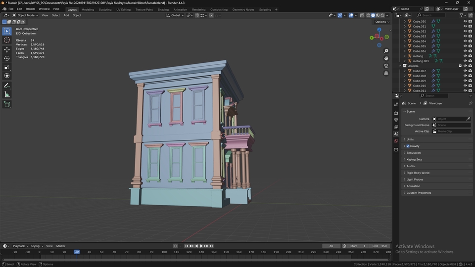 Jasa Desain Objek 3D apapun dengan blender