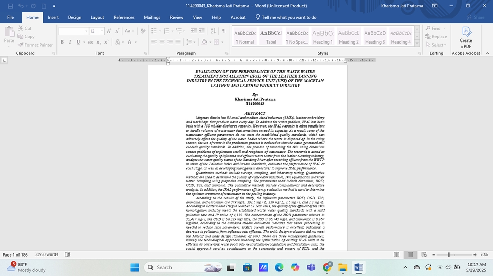Edit Dokumen Word Skripsi, Makalah, Jurnal