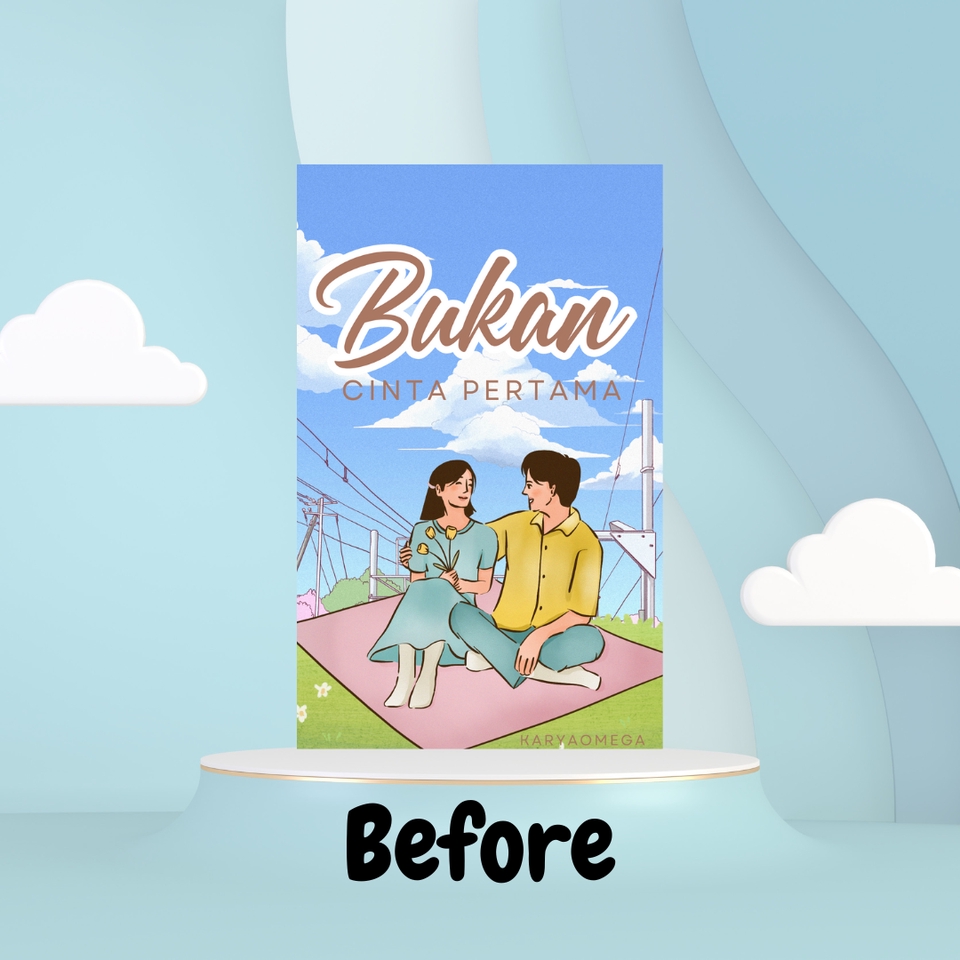 Jasa Mockup Cover Novel