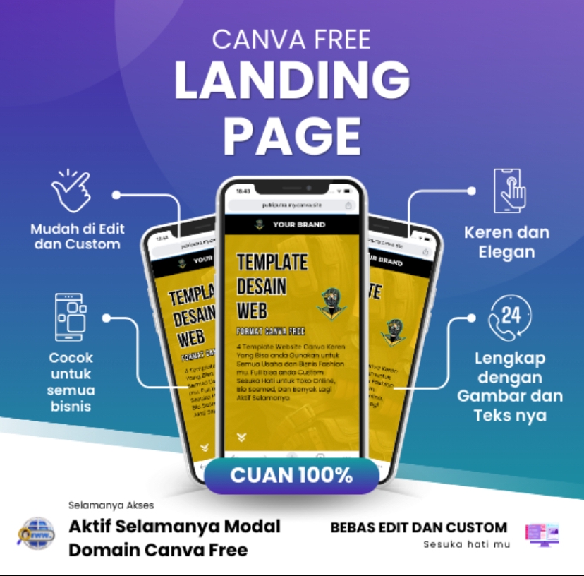 Paket Landing Page Web Canva
