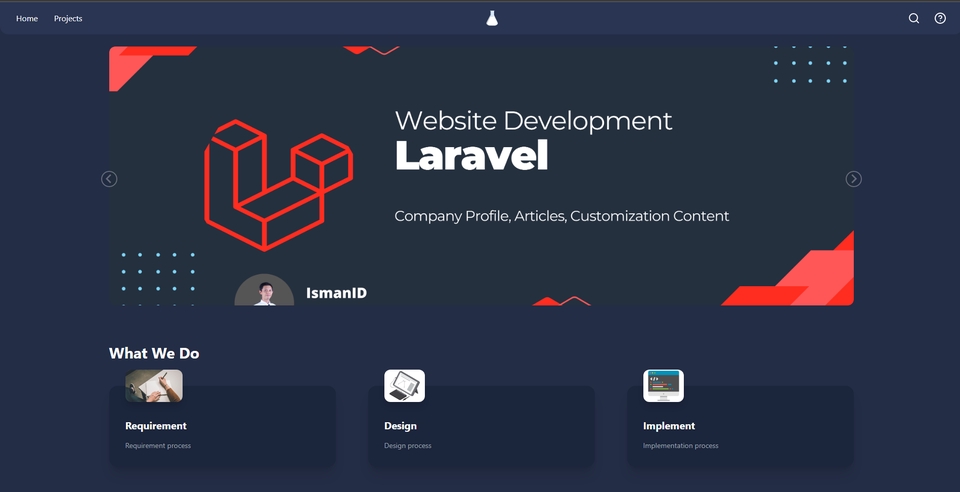 Website development - Laravel/Codeigniter