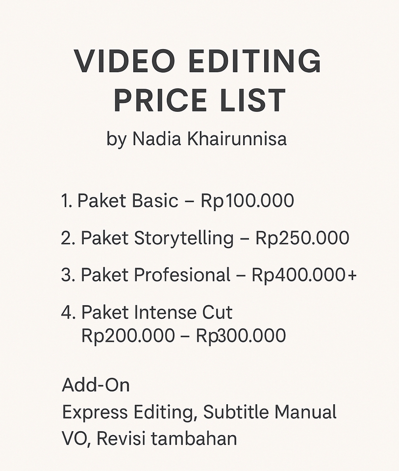 Video Editing Content