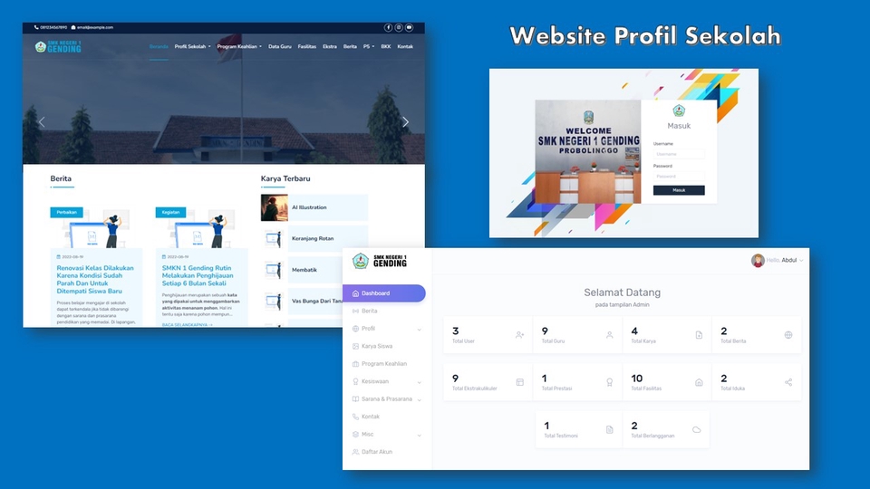 Jasa Pembuatan Website (company profil, landing page, portofolio dll)