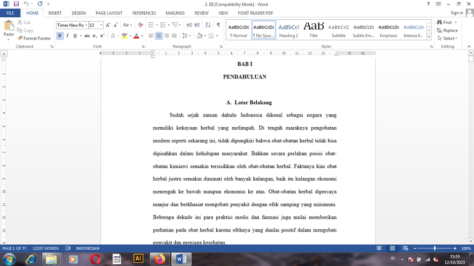JASA KETIK DARI BERBAGAI FORMAT FILE KE MS.WORD