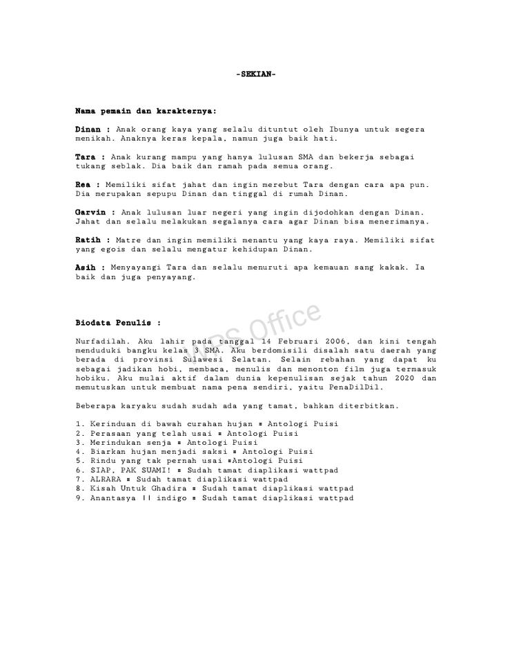 Jasa Menulis Puisi, Cerpen, Content writing, Ide sinetron, dan Content ...