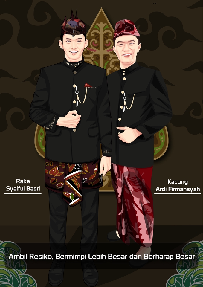 JASA DESAIN ILUSTRASI VEKTOR PORTRAIT MURAH, UNLIMITIED REVISI, GASAMPE ...