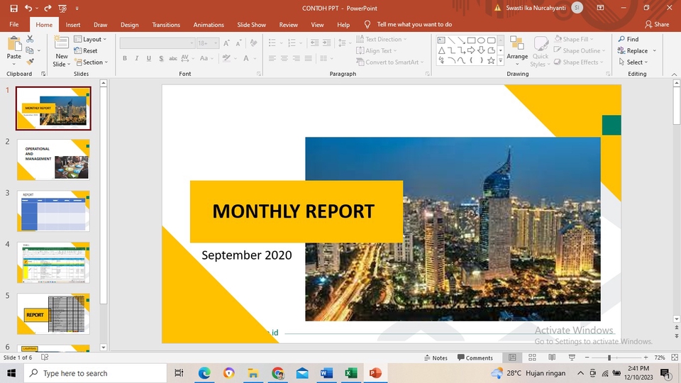 JASA PEMBUATAN SLIDE PRESENTASI FILE PPT PDF WORD