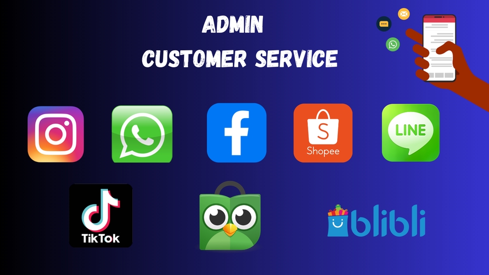 Jasa Admin Customer Service Olshop Harian/Mingguan/Bulanan
