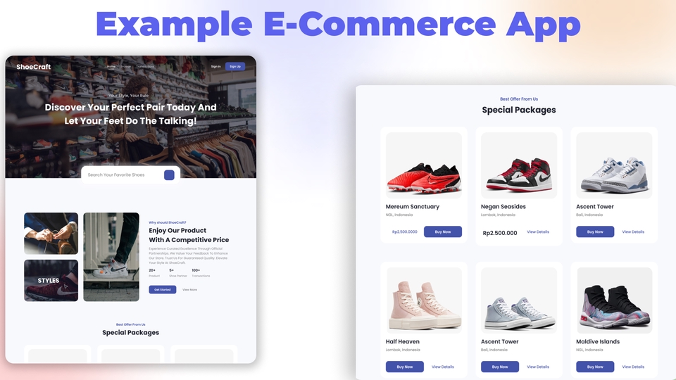 Website with ReactJS or NextJS