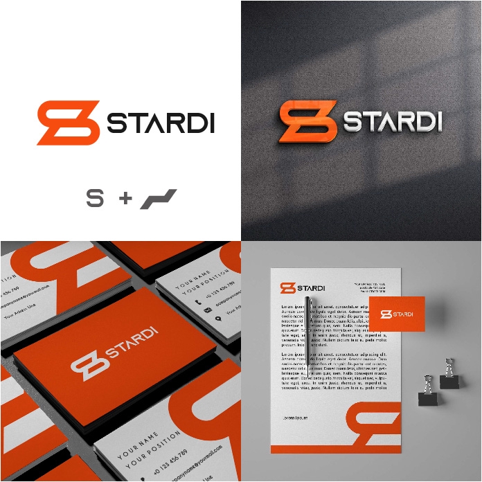 Desain logo simple,modern dan minimalist