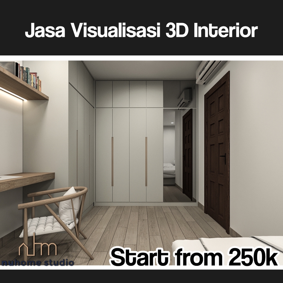 Visualisasi 3D Interior Ruangan dan Facade Bangunan