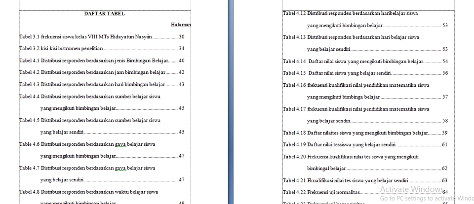 Jasa Edit (Pembuatan Daftar Isi,Tabel,Grafik,Gambar)