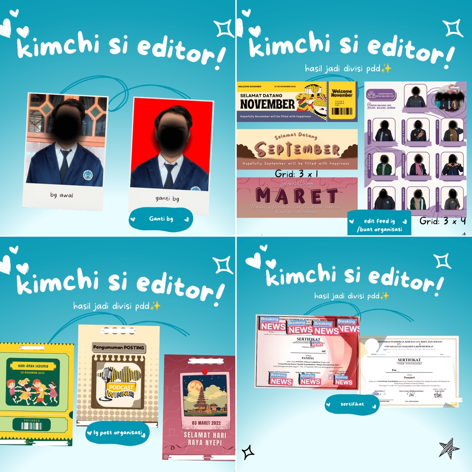 JOKI EDIT PAS FOTO/POSTER/PAMFLET ACARA/FEED IG/DLL