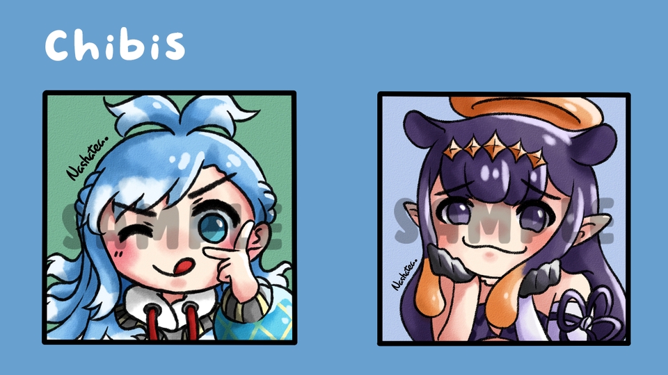 Ilustrasi foto, atau gambar character custom