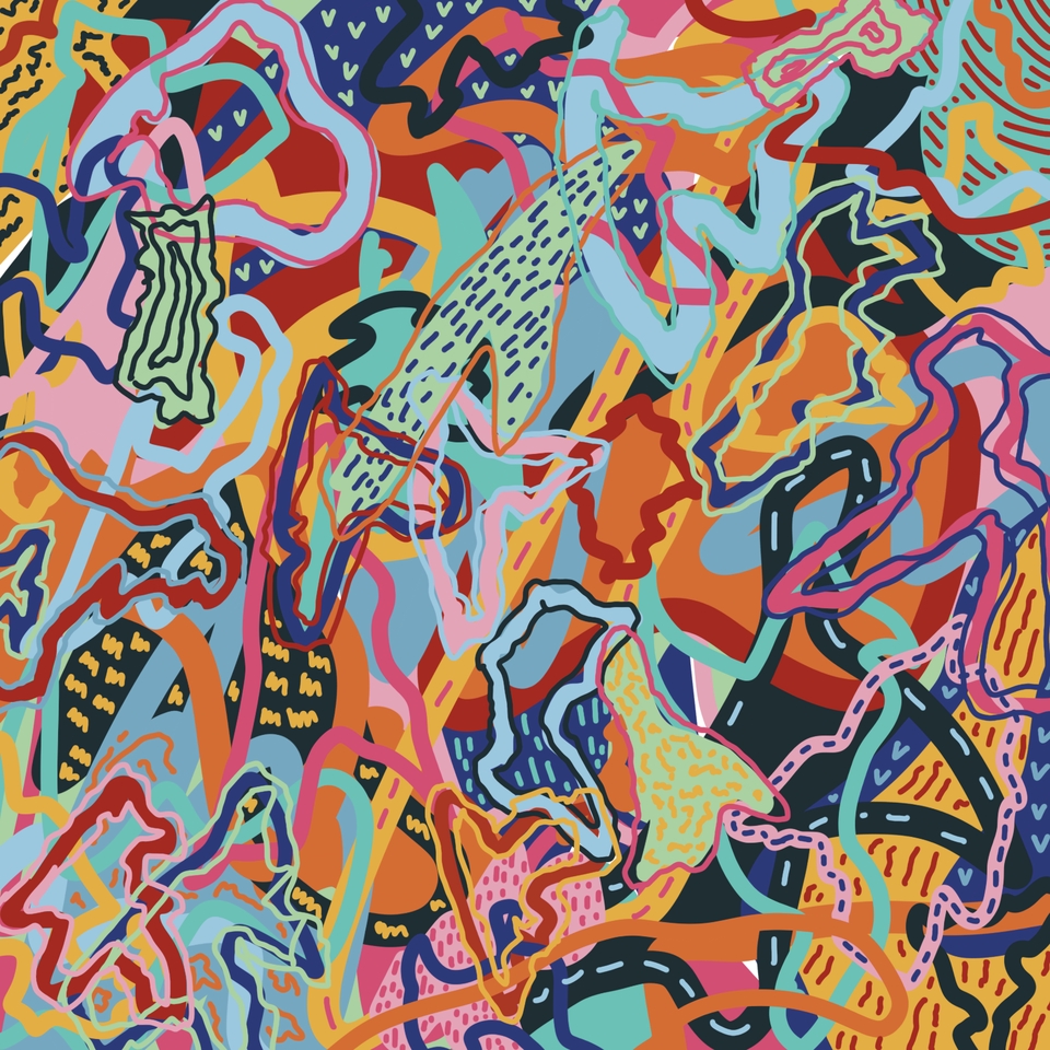 motif abstrak bergelombang untuk aneka tujuan