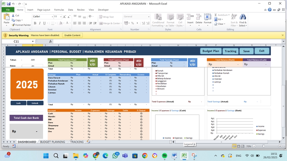 PEMBUATAN DASHBOARD EXCEL INTERAKTIF & OTOMATIS