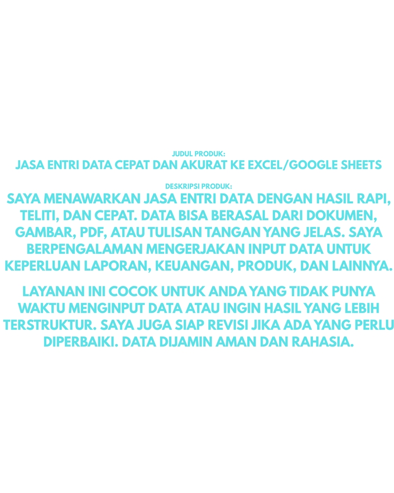 Layanan Entri Data Akurat & Profesional untuk Berbagai Kebutuhan
