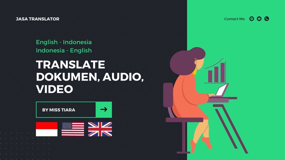 Jasa Translate DOKUMEN, VIDEO, AUDIO (English-Indonesia, Indonesia-English)