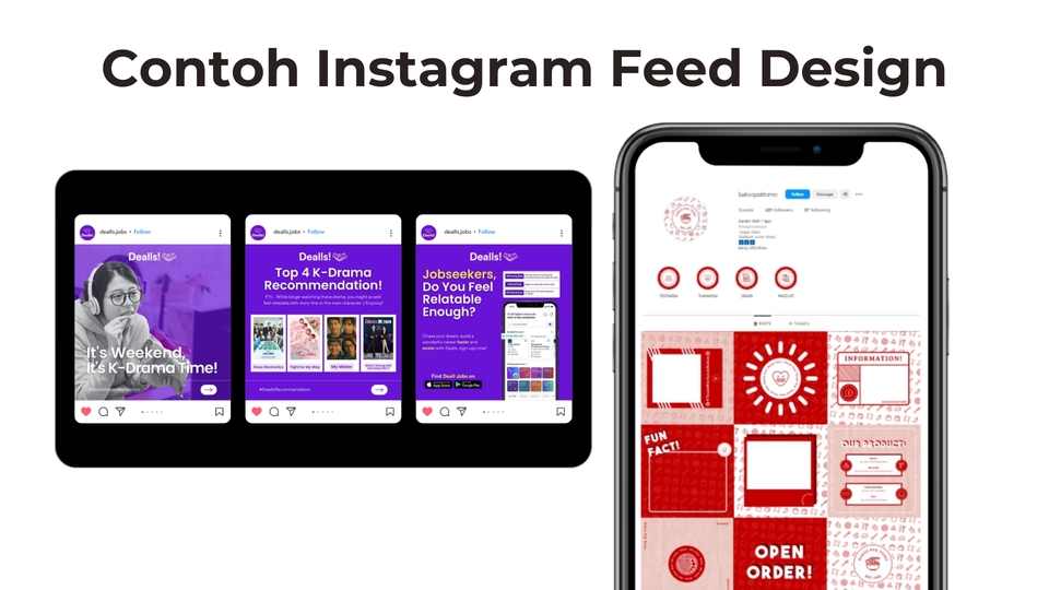 Jasa Pembuatan Design Untuk Instagram Feed/Reels/Story