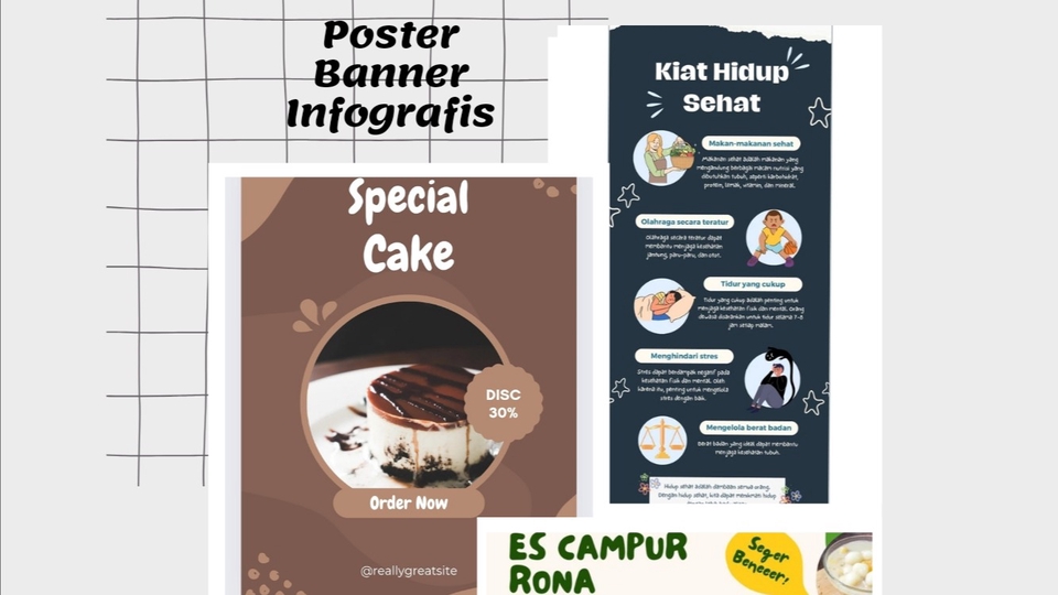 Poster / Banner / Infografis untuk Tugas / Event