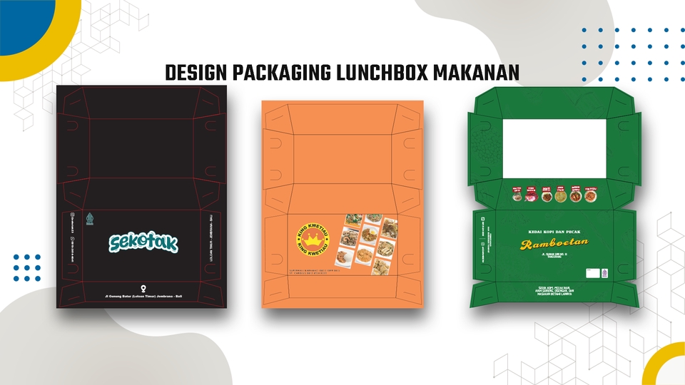 Custom Design Packaging Lunchbox Untuk Pedagang UMKM