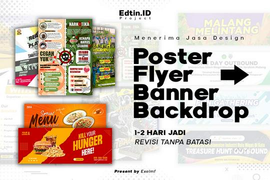 JASA DESIGN BANNER/POSTER/FLYER MURAH REVISI TAK TERBATAS