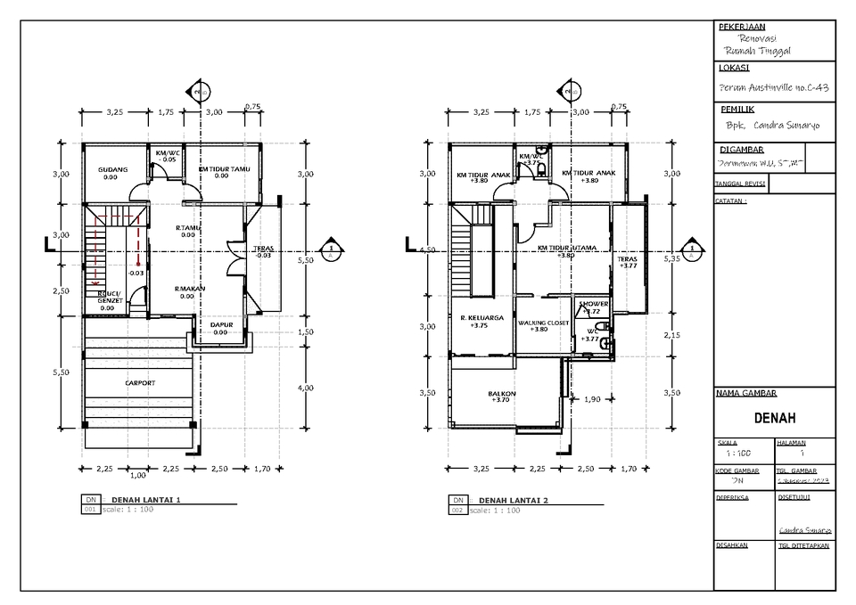 Merubah Sketsa atau PDF denah dari anda menjadi gambar teknik