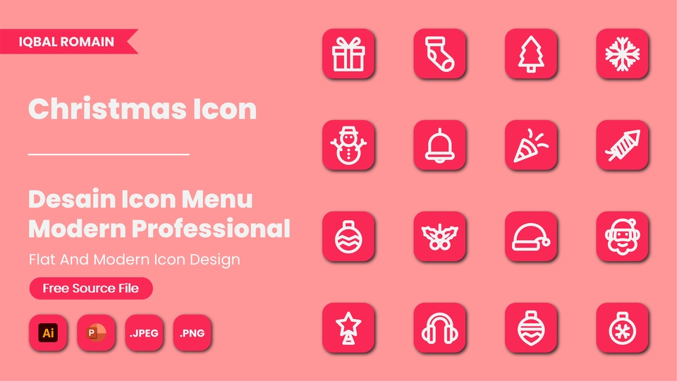 Desain Icon Set Line art Modern - Profesional