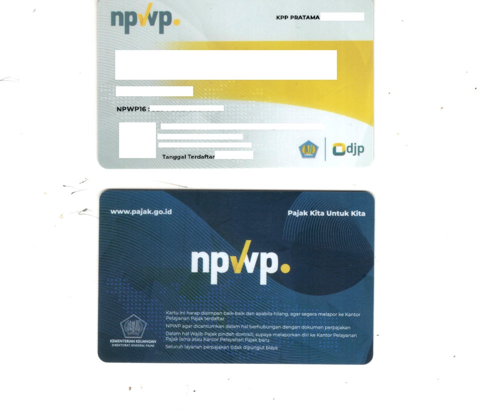 Paket Pembuatan Nomor Pokok Wajib Pajak (NPWP)