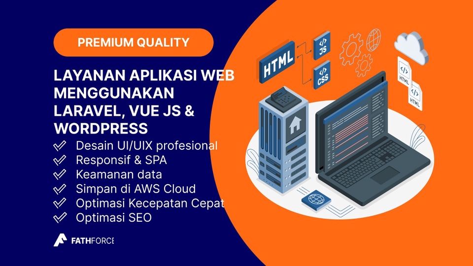 Jasa Pembuatan Website Menggunakan Laravel & Vue JS, dan Wordpress