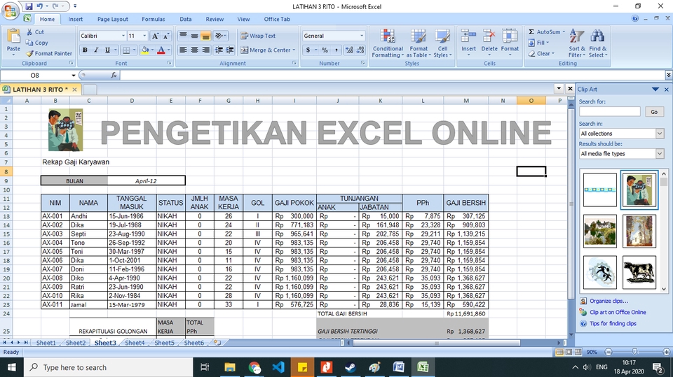 Jasa Pengetikan Ms.Office (Word,Excel,PowerPoint)