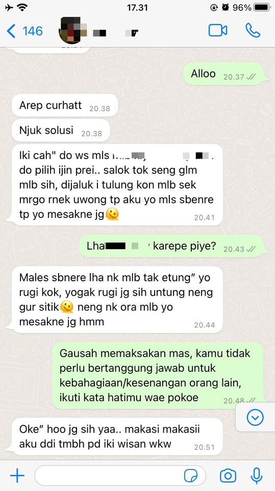 Jasa Teman Curhat Online