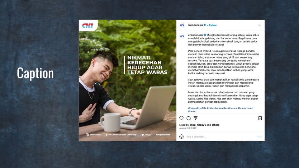 Bantuin Kamu Bikin Caption, Content Planning, Ide Konten & Strategi Konten Social Media