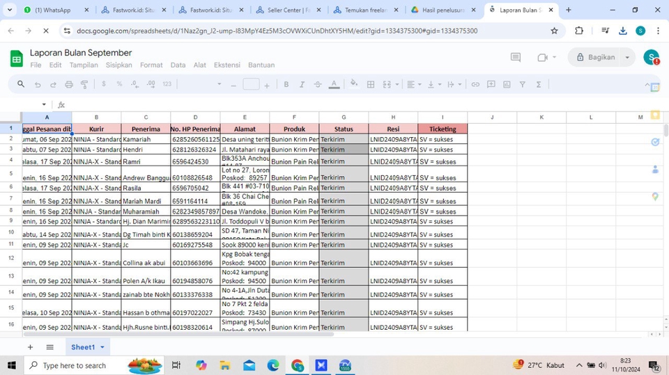 Jasa Data Entry (english atau indonesia)