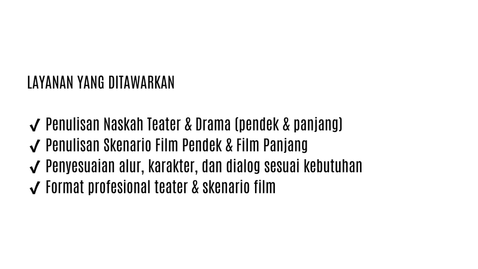 Penulisan Naskah Profesional: Teater, Drama, & Film