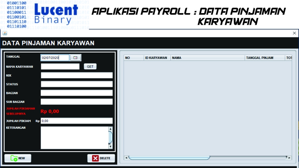 Pembuatan Aplikasi Payroll Desktop