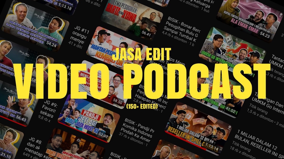 EDITING VIDEO PODCAST UNTUK YOUTUBE