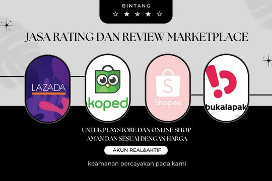 RATING/ULASAN/REWIEW BINTANG 5 Marketplace Online Shop Tokopedia Shoope ...