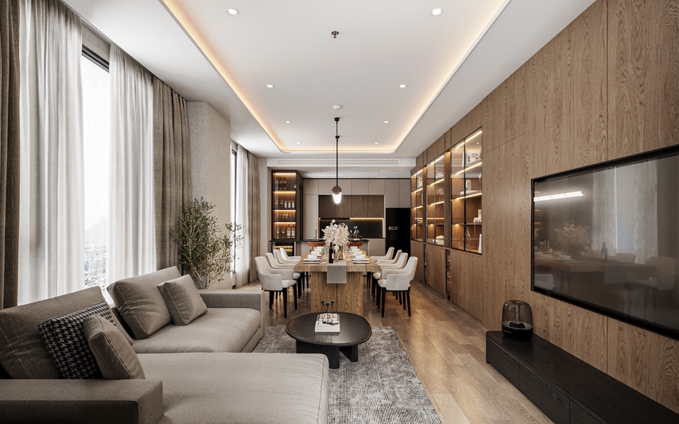 รับทำภาพ 3D Perspective Interior